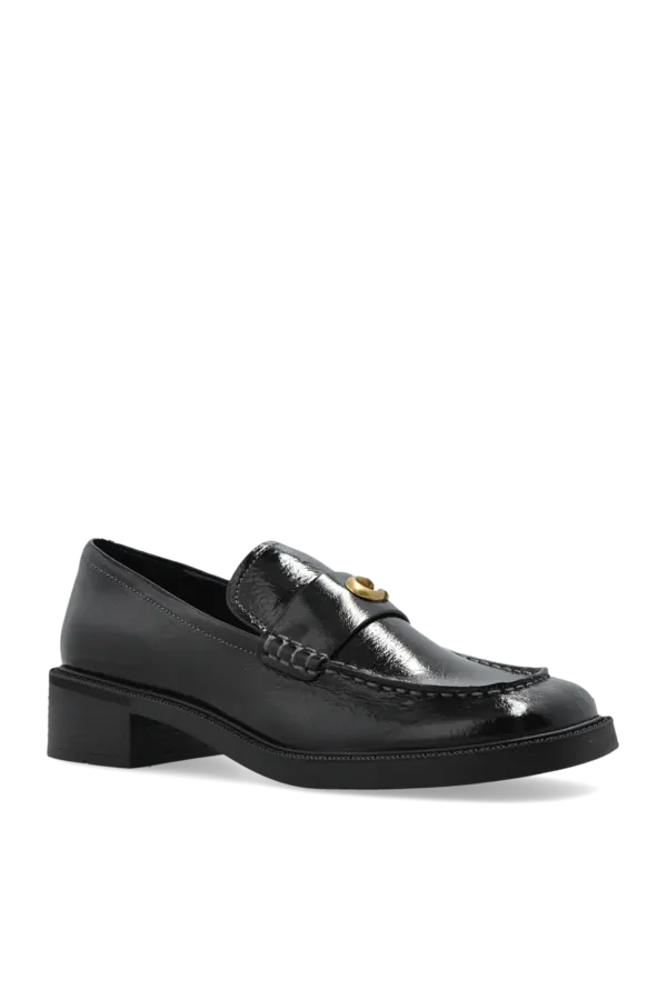 COACH Patent Leather Loafers - Black