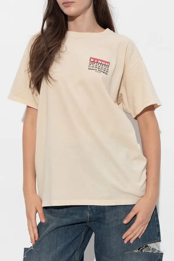 MAISON MARGIELA Logo T-shirt - Beige