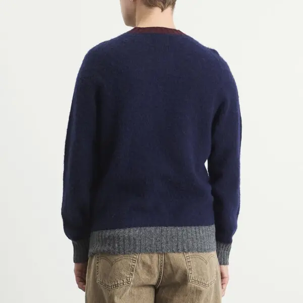 HOWLIN BY MORRISON Howlin' Captain Harry Contrast Trim Jumper