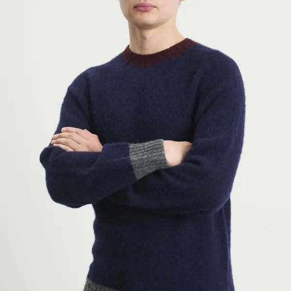 HOWLIN BY MORRISON Howlin' Captain Harry Contrast Trim Jumper