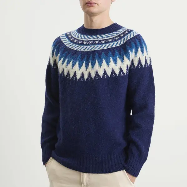 HOWLIN BY MORRISON Fair Isle Wool Jumper