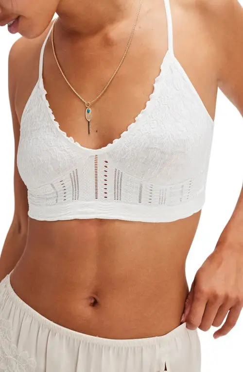 Free People Heirloom Seamless Bralette - Ivory