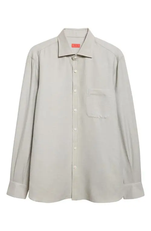 Isaia Cotton & Silk Button-up Shirt