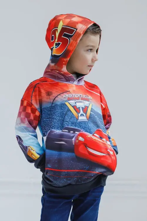 Disney Lightning Mcqueen Cars Sublimated Pullover Hoodie