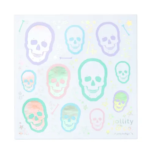 JOLLITY & CO Halloween Skull Stickers - Pastel Skull Stickers