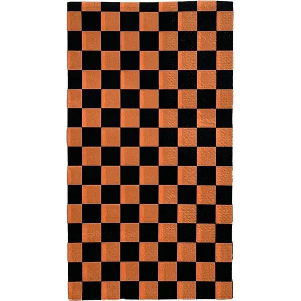 JOLLITY & CO Checkered Halloween Guest Napkins - Classic Checkered