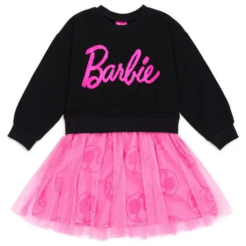 BARBIE Long Sleeve Tulle Dress