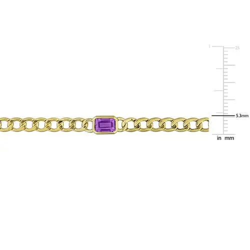 JULIANNA B. 14k Yellow Gold Gemstone Link Bracelet