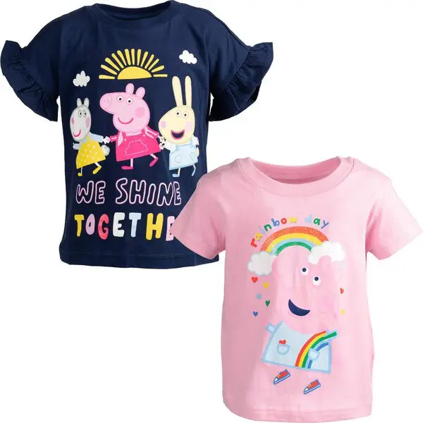 PEPPA PIG Graphic T-shirt 2-pack