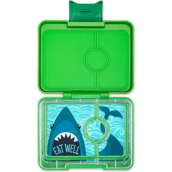 YUMBOX Snack Leakproof Bento Box - Green Shark