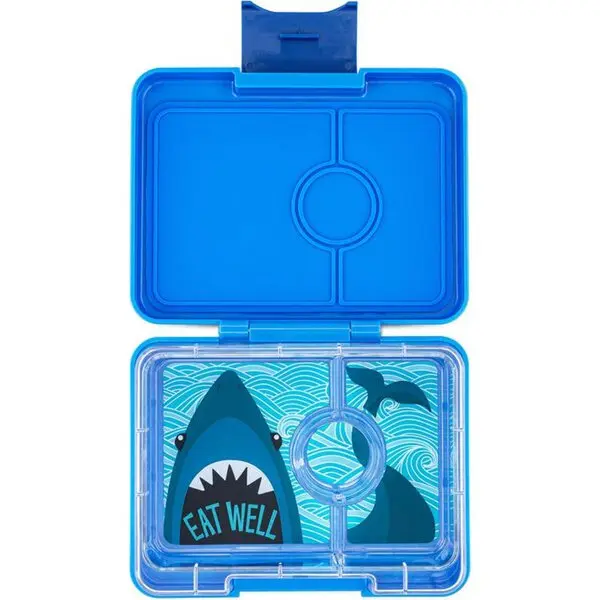 YUMBOX Snack Leakproof Bento Box - Surf Blue With Shark Tray