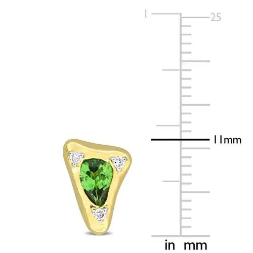 JULIANNA B. 14k Yellow Gold And Diamond Stud Earrings