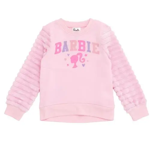 BARBIE Faux Fur Pullover Sweatshirt