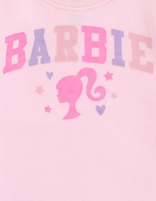 BARBIE Faux Fur Pullover Sweatshirt