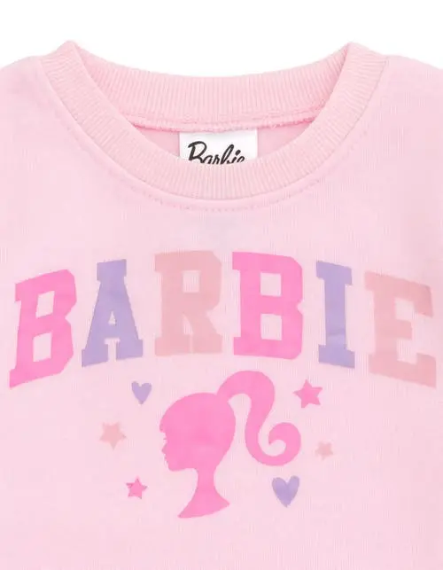 BARBIE Faux Fur Pullover Sweatshirt