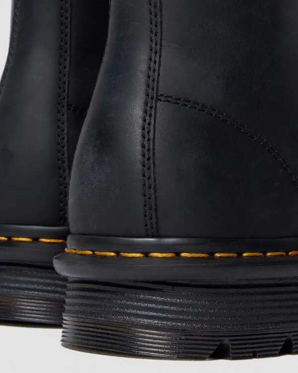 Dr. Martens Zebzag Laceless Leather Boots - Black