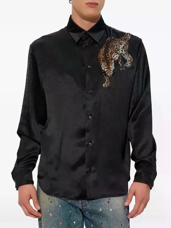 Versace Embellished-animal Shirt