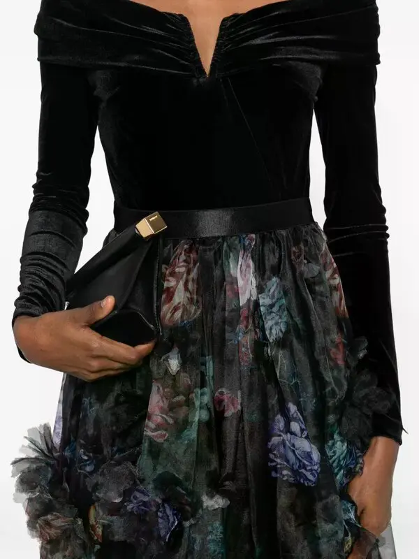 NISSA Off-shoulder Tiered Ruffled Dress