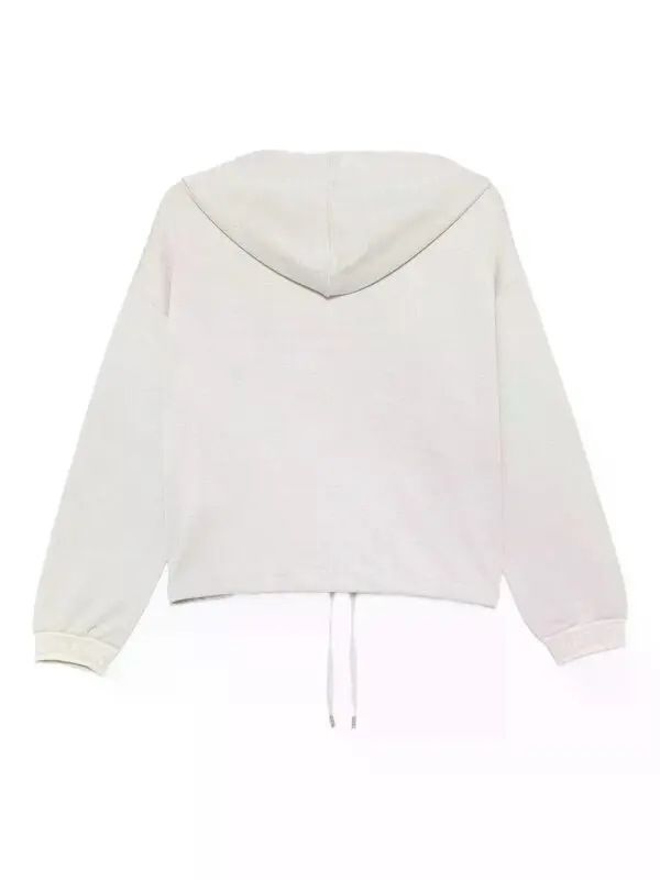 Liu Jo Logo Plaque Drawstring Hoodie