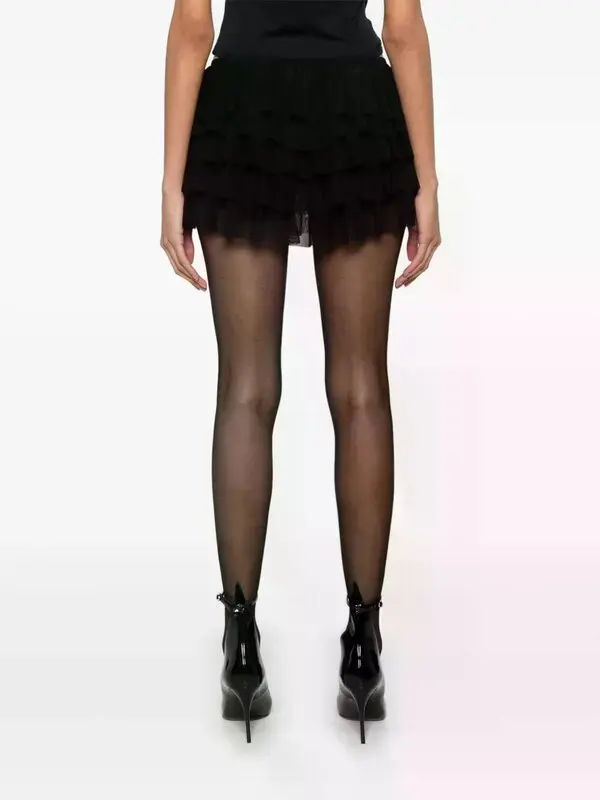 Norma Kamali Ruffled Thigh Length Skorts