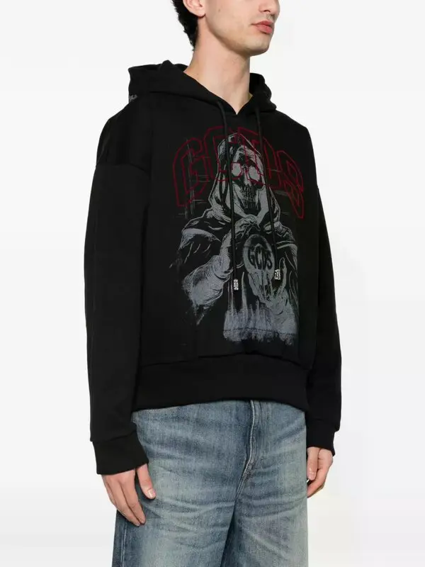 Gcds Gothic-print Hoodie