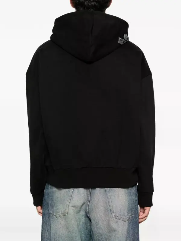 Gcds Gothic-print Hoodie