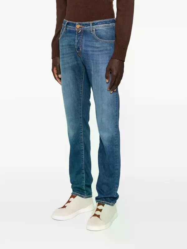 Jacob Cohen Five-pocket Straight Leg Jeans - Blue