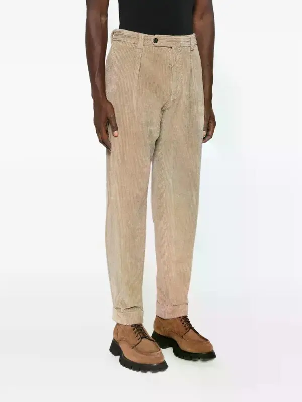 BERWICH Pleated Corduroy Trousers