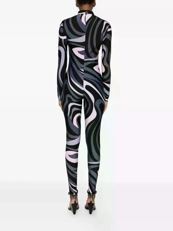 Emilio Pucci Marmo-print Lycra Jumpsuit