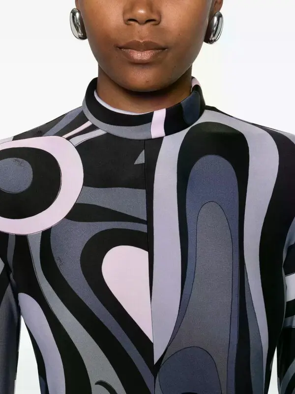 Emilio Pucci Marmo-print Lycra Jumpsuit