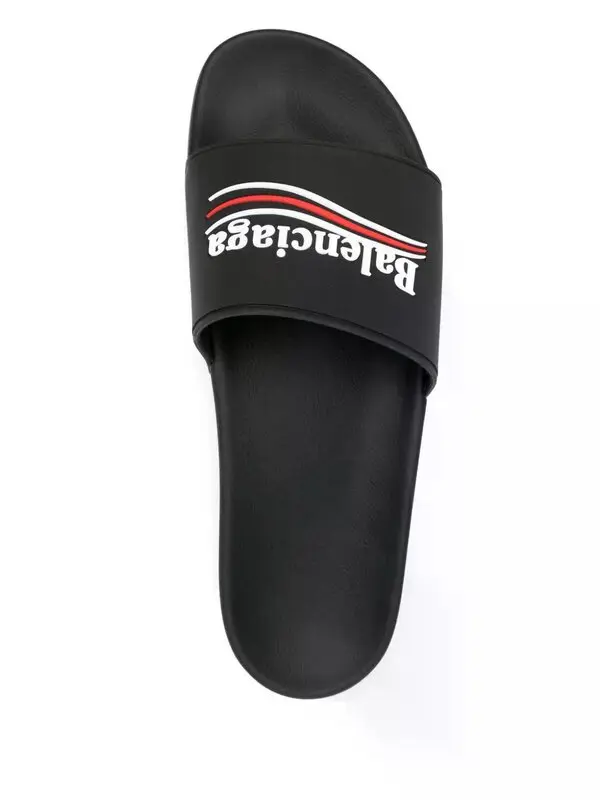 Balenciaga Logo-embossed Pool Slides