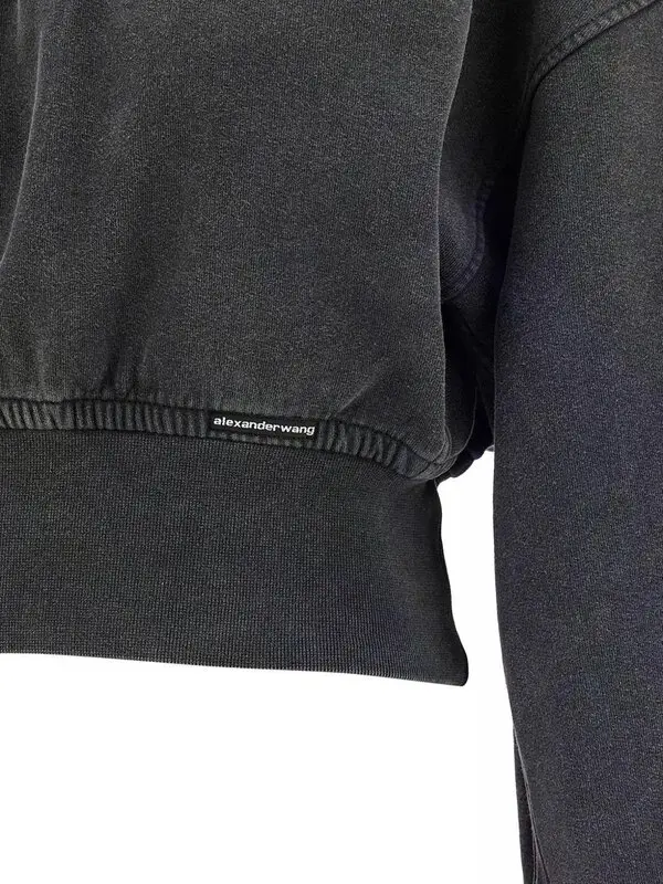 Alexander Wang Half-zip High-neck Sweatshirt