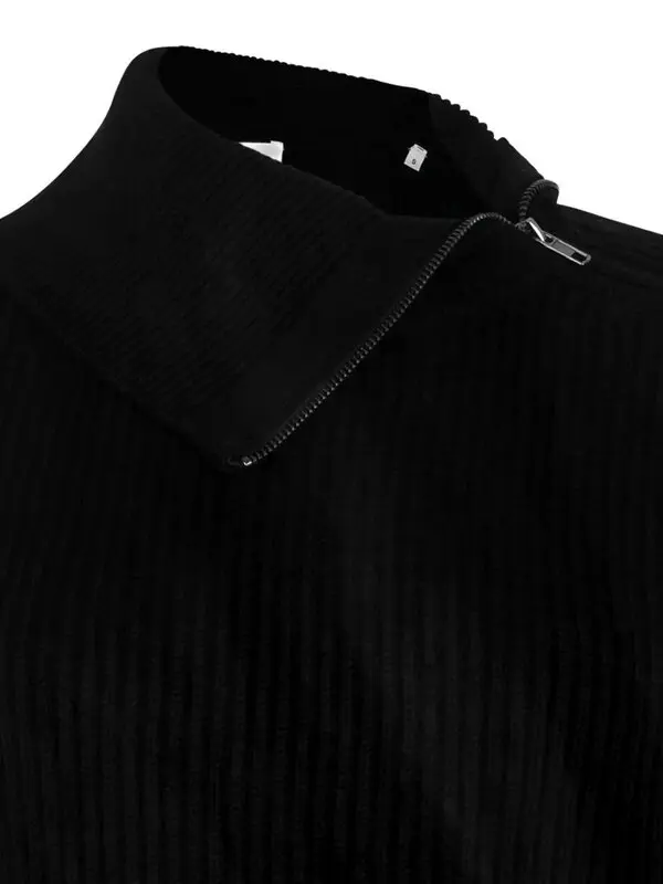 P.a.r.o.s.h Ribbed Knit Zip Collar Sweater