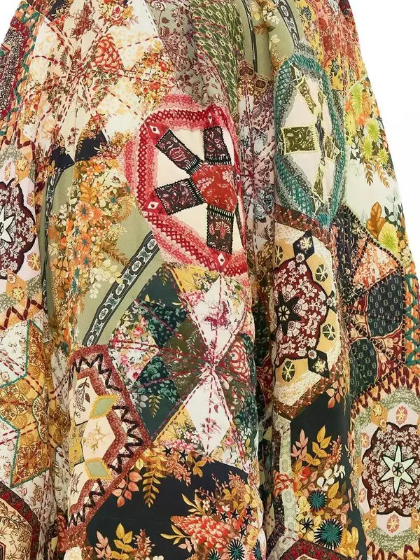 Camilla Stitched In Time Embroidered Wrap Skirt