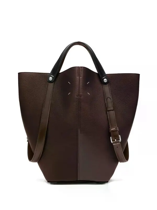 MAISON MARGIELA Leather Tote Bag - Brown