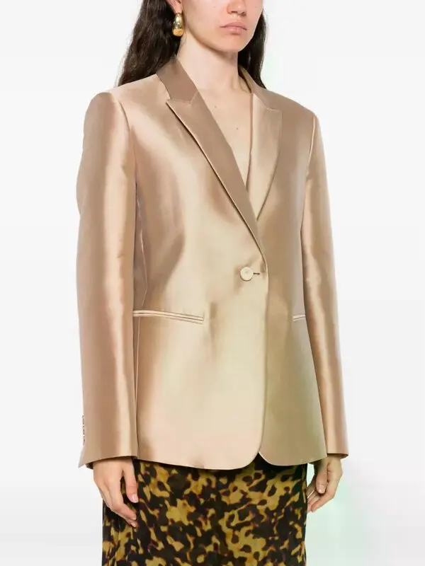 Alberta Ferretti Buttoned Peak-lapel Jacket