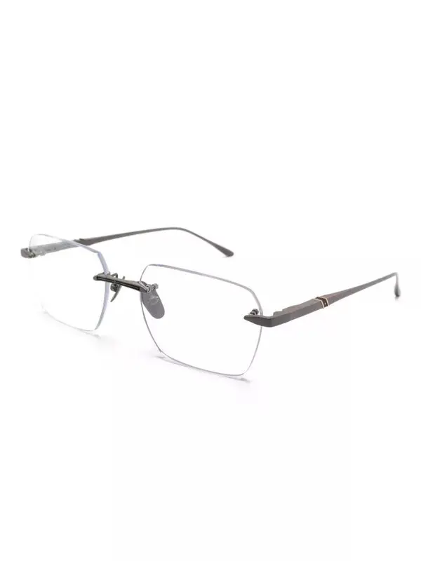 LEISURE SOCIETY Rimless Rectangle Eyeglasses