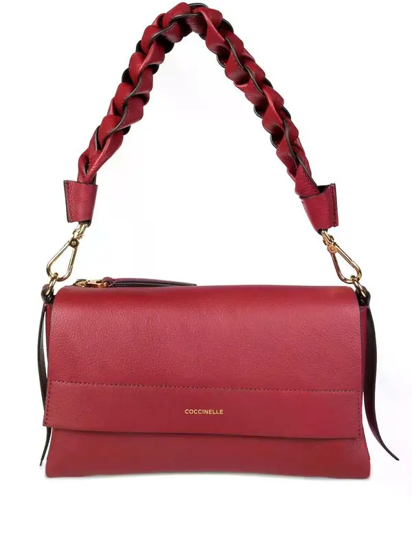 COCCINELLE Boheme Grana Double Shoulder Bag - Red