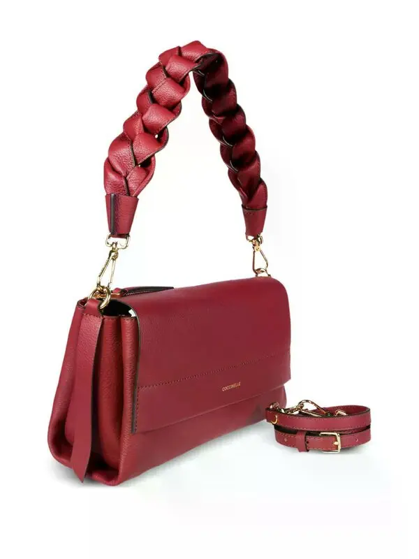 COCCINELLE Boheme Grana Double Shoulder Bag - Red