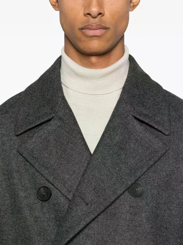 HEVO Trani Pea Coat - Grey