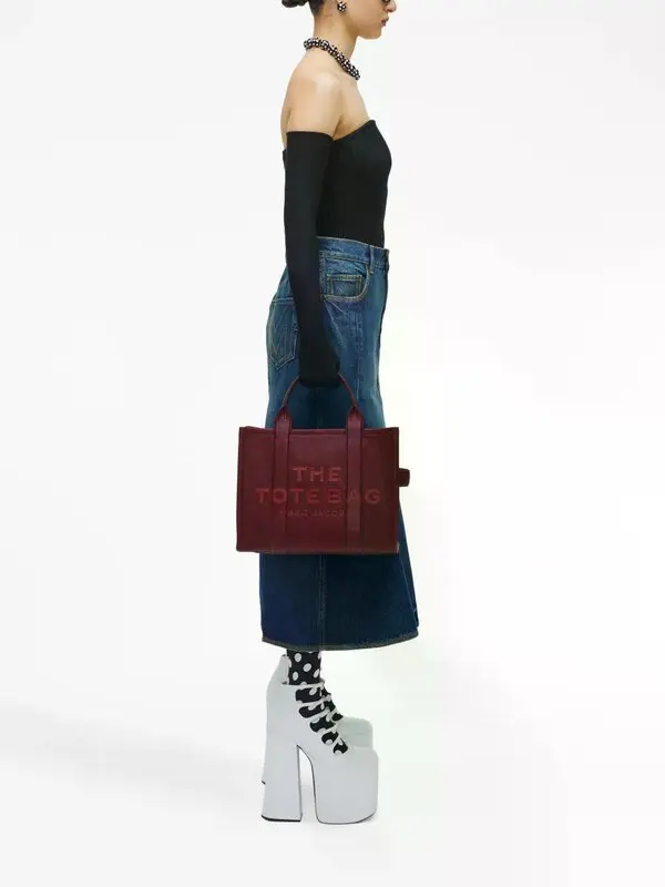 Marc Jacobs The Leather Medium Tote Bag - Red