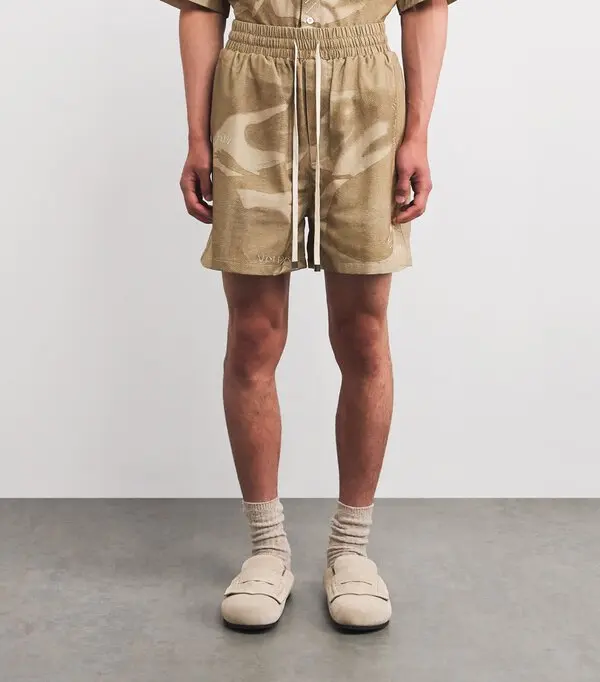 DOMREBEL Printed Camouflage Shorts