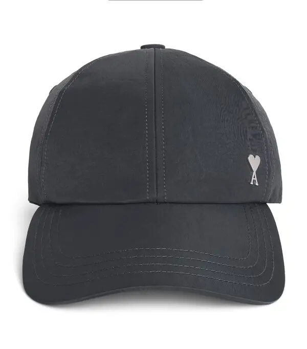 Ami Nylon Logo Cap - Black