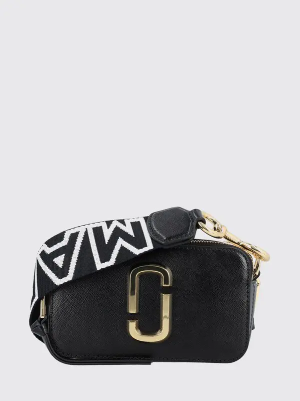 Marc Jacobs Snapshot Bag In Saffiano Leather - Black