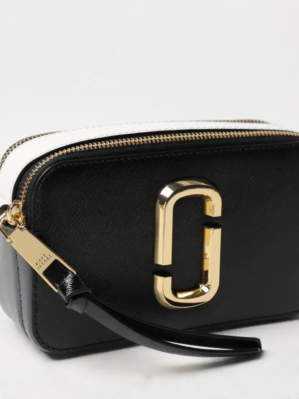 Marc Jacobs Snapshot Bag In Saffiano Leather - Black