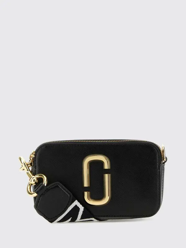 Marc Jacobs Snapshot Bag In Saffiano Leather - Black