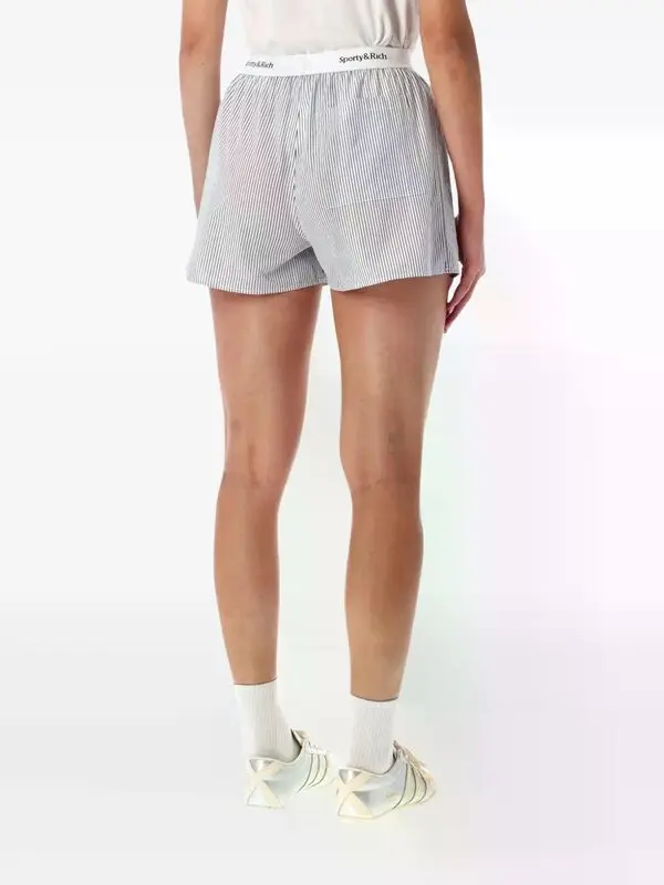 Sporty & Rich Serif Striped Shorts