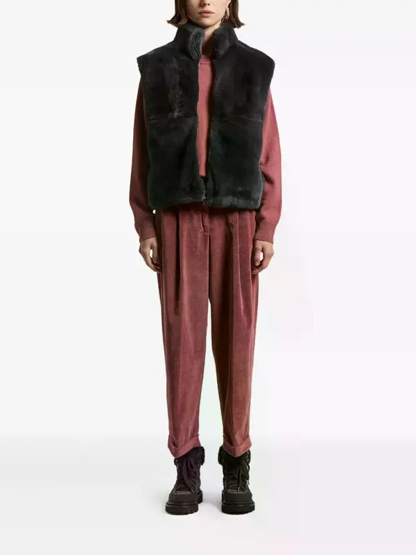 Peserico High-neck Zip-fastening Waistcoat