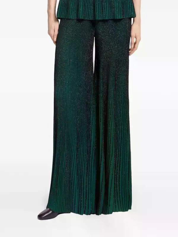 Elie Saab Metallic Flared Trousers