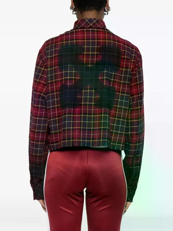 Off-White Plaid Buttoned Shirt